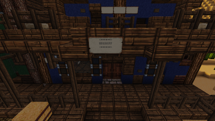 Wild Western General Store, Sheriff's and Church Minecraft Map