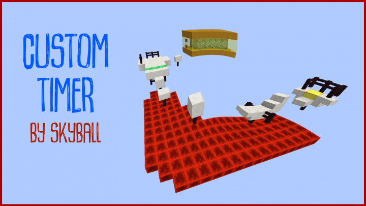 Custom timer for Minecraft 1.12 by Skyball Minecraft Map