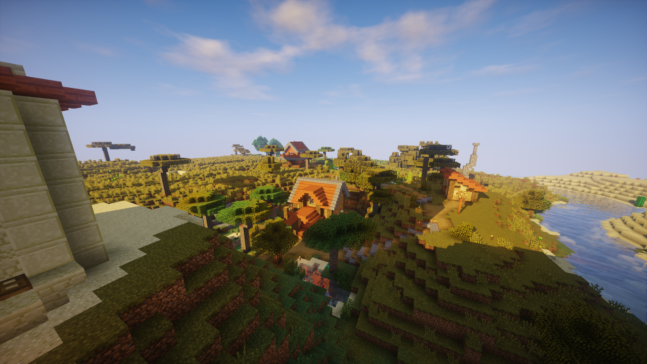 Our town on the vanilla evolved server Minecraft Map