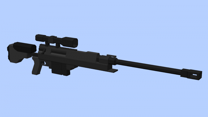 Realistic 3D Guns Pack - Snipers! Minecraft Texture Pack