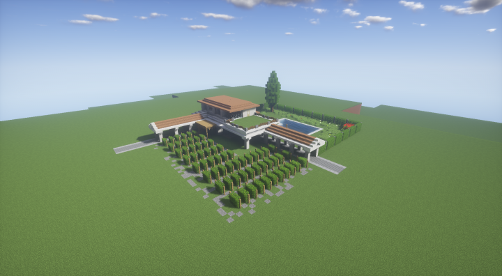 Minecraft wine house + cinematic shots #001 [Download] Minecraft Map