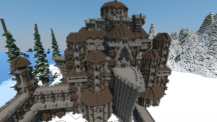 Snowy Kingdom Castle Minecraft Map