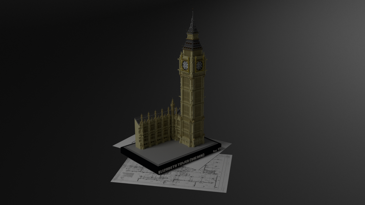 Elizabeth Tower / "Big Ben" Minecraft Map