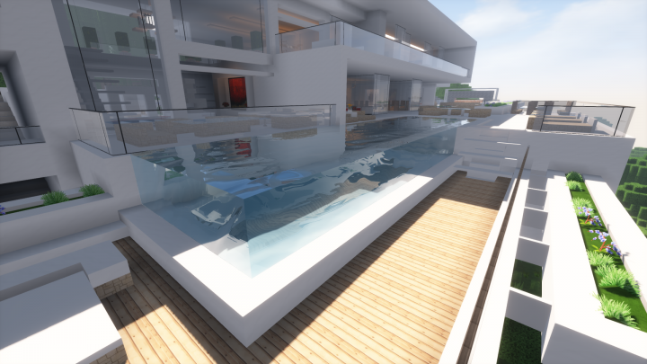 Modern Cliff House Minecraft Map