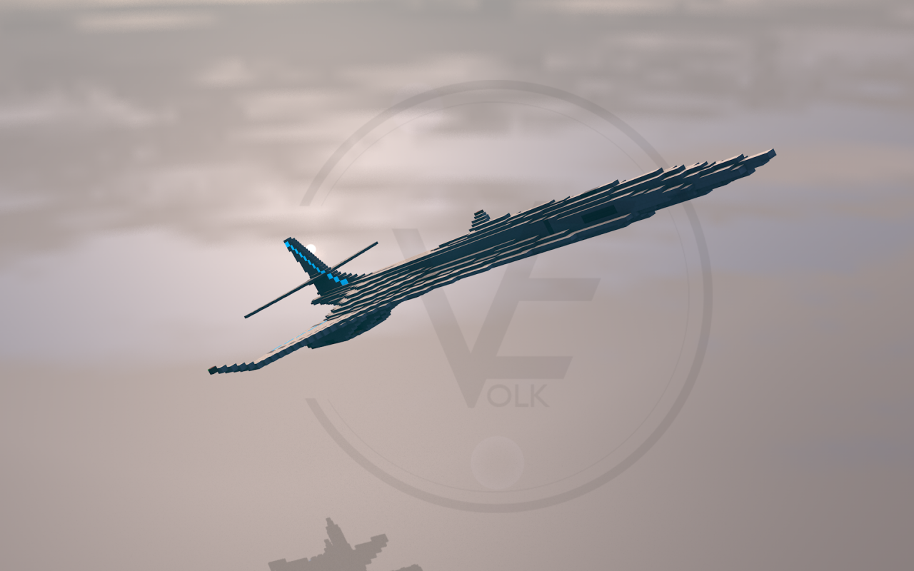 Tupolev Tu-3000 White Haron | Concept Military Plane Minecraft Map