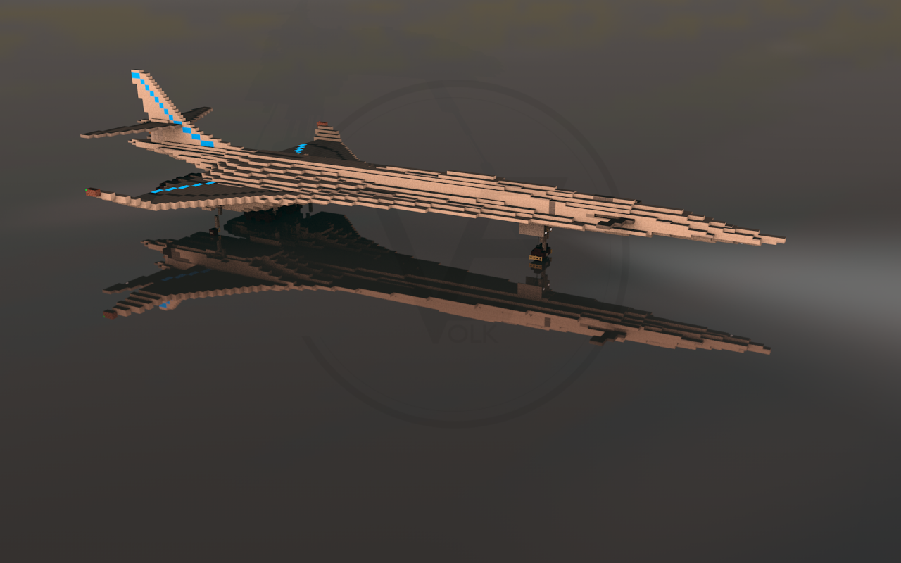 Tupolev Tu-3000 White Haron | Concept Military Plane Minecraft Map