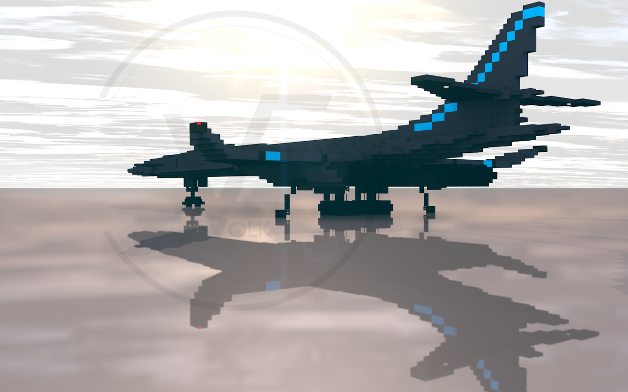 Tupolev Tu-3000 White Haron | Concept Military Plane Minecraft Map