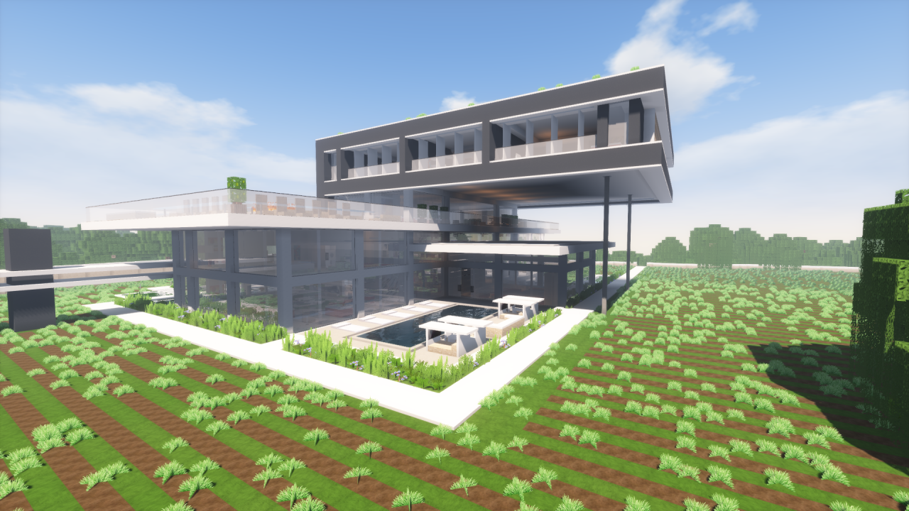 Modern Lake House (Finished! w/ Download) Minecraft Map
