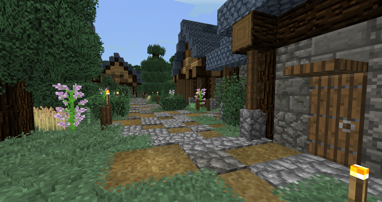 Hatchet: My spawn village Minecraft Map
