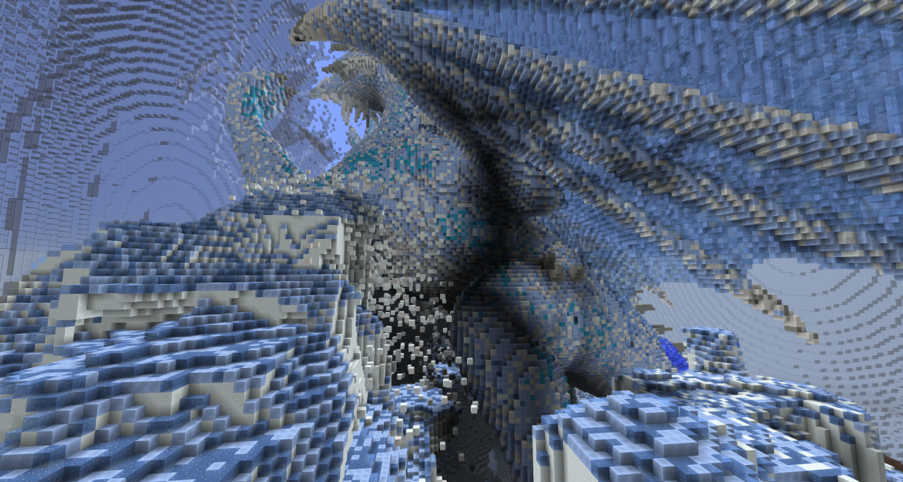 Ice Dragon Minecraft Map