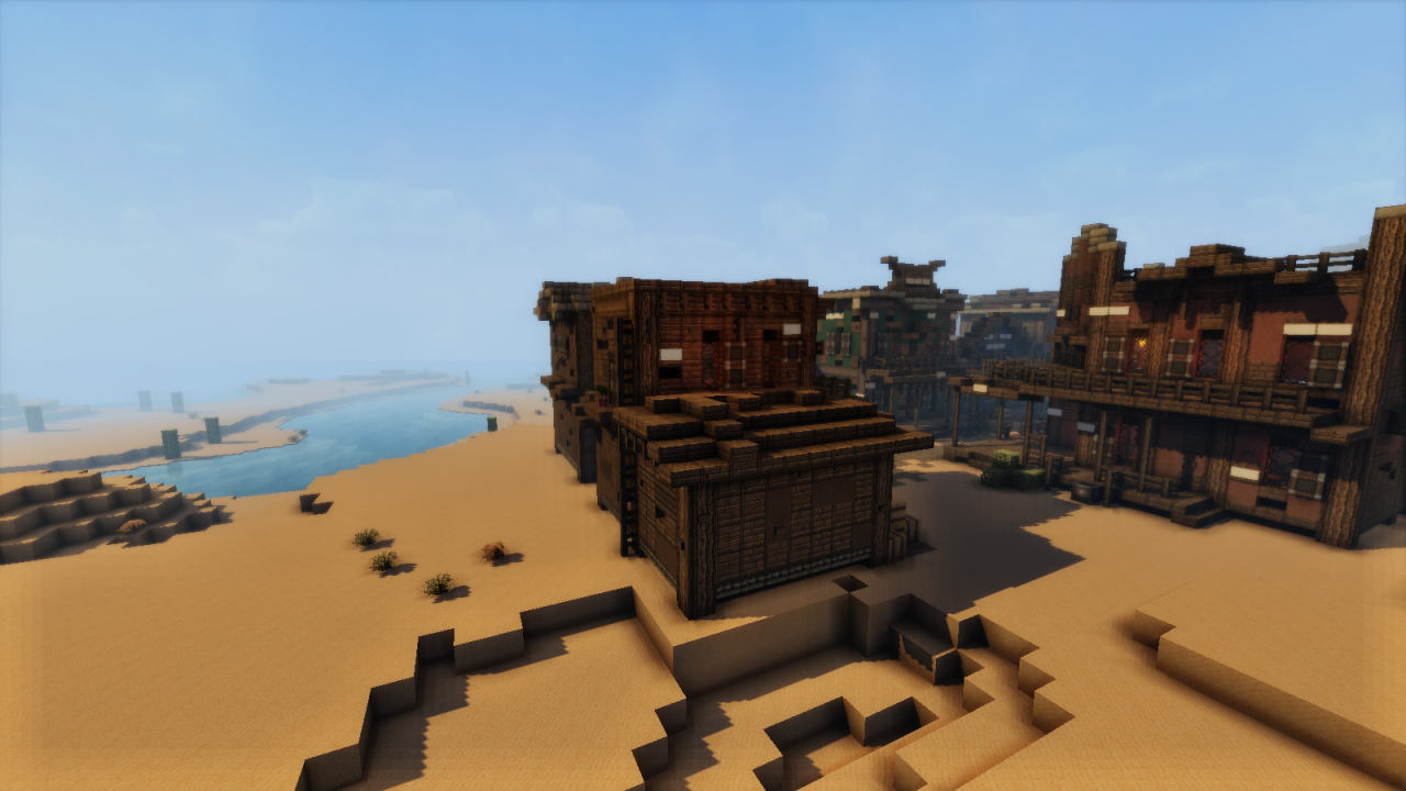Wild Western themed two random houses Minecraft Map