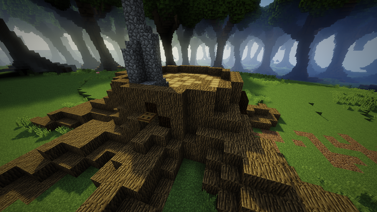 tree stump house !! Minecraft Map
