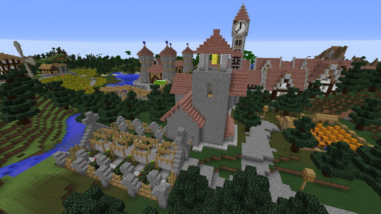 Mountain Ish Castle Minecraft Map