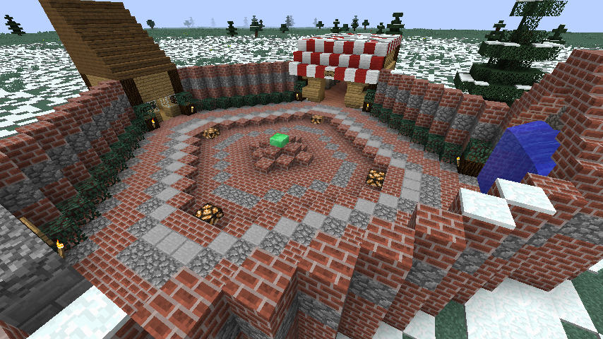 Small Hub/Lobby Village Center | Free Server Use | Minecraft Map