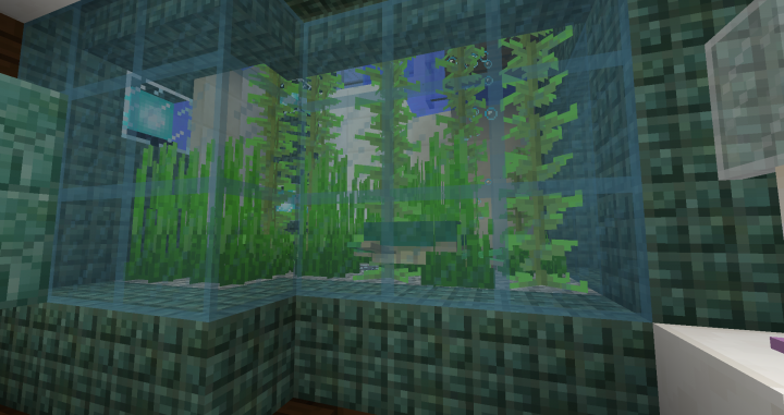 Aquarium Modern House Minecraft Map