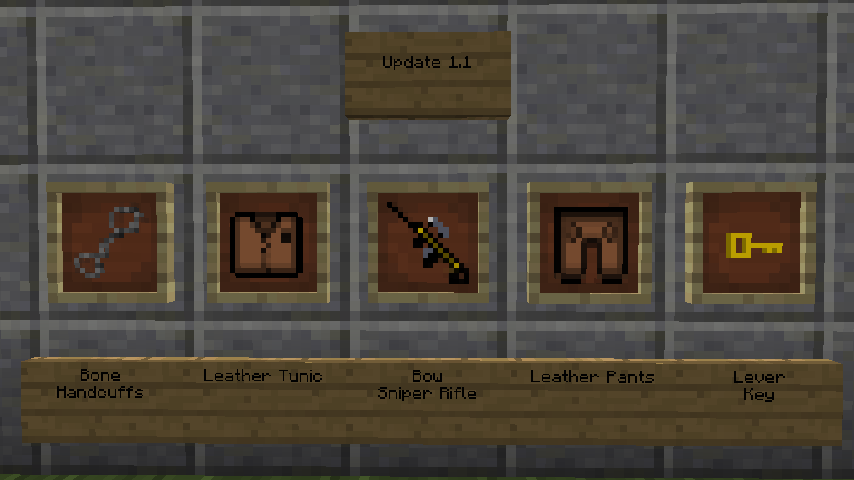 Prison Items Resource Pack Ver. 1.1 Minecraft Texture Pack