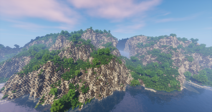 Mountainous Island | Custom Landscape Minecraft Map