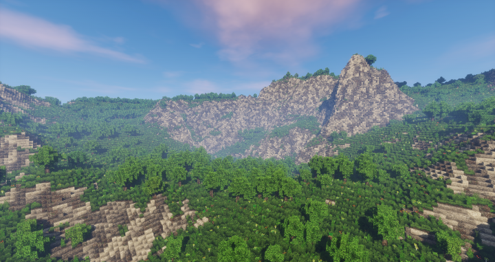 Mountainous Island | Custom Landscape Minecraft Map
