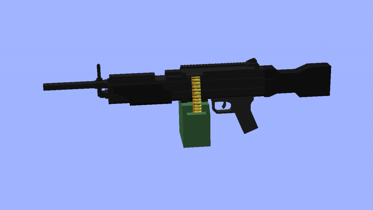 Realistic 3D Guns Pack - LMGs! Minecraft Texture Pack