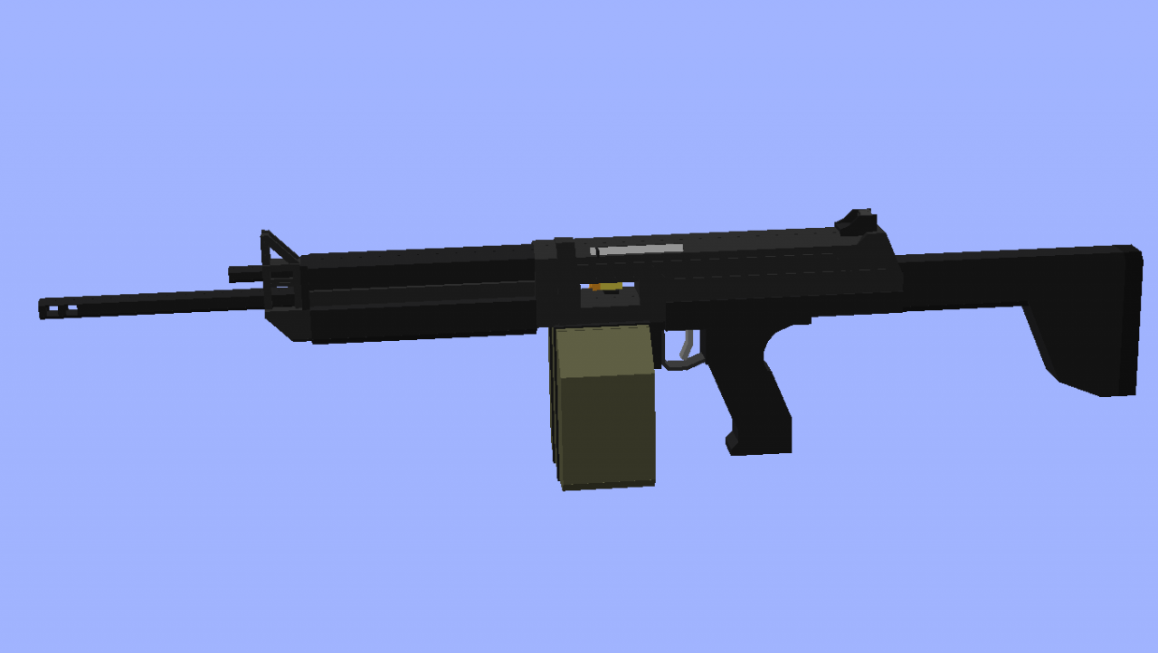 Realistic 3D Guns Pack - LMGs! Minecraft Texture Pack