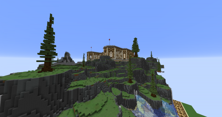 | Golden Skies | 500x500 large boi build very noice 👌| Minecraft Map