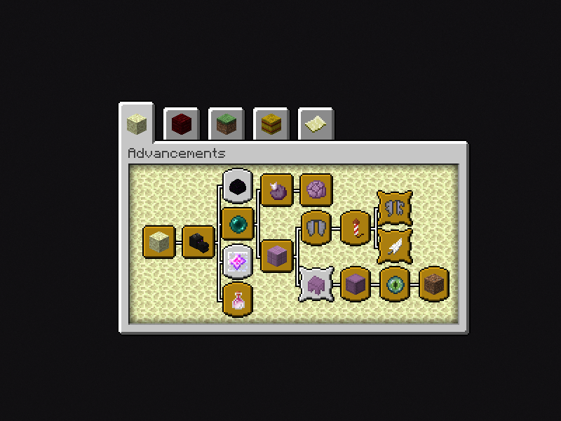 Advancements Pack by olek128 Minecraft Mod