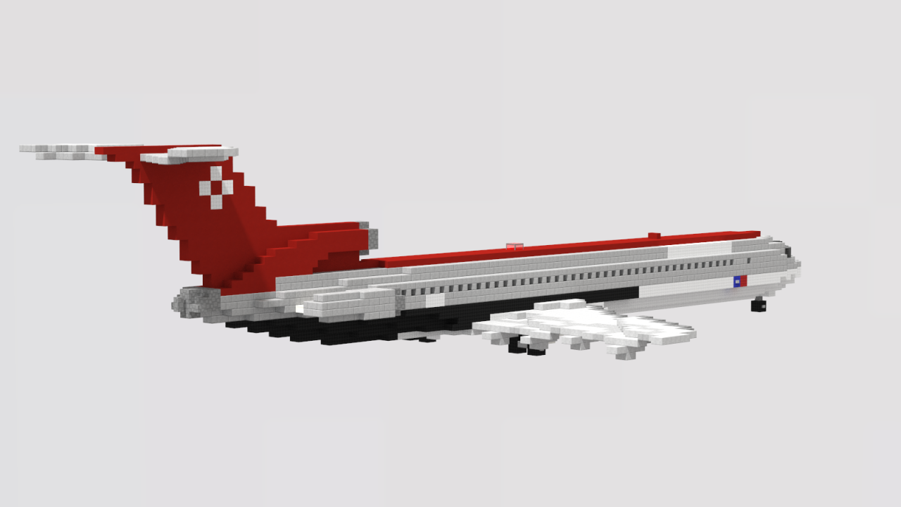 Boeing 727-200 (Northwest Airlines) Minecraft Map