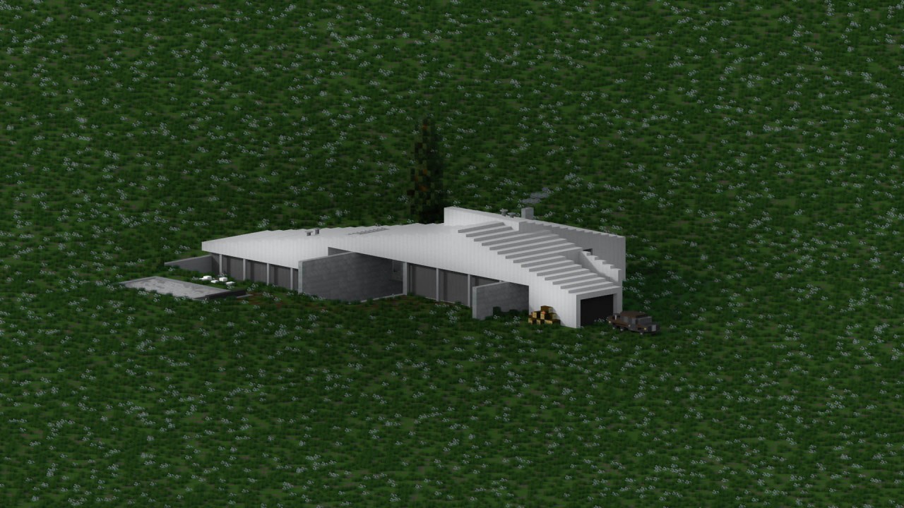 Modern Concrete House - TheVisual_Play Minecraft Map
