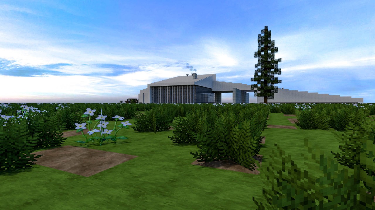 Modern Concrete House - TheVisual_Play Minecraft Map