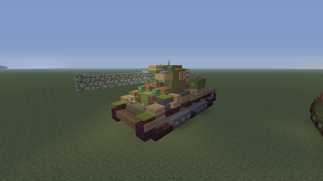 WWII British Valentine Mk.III Infantry tank Minecraft Map
