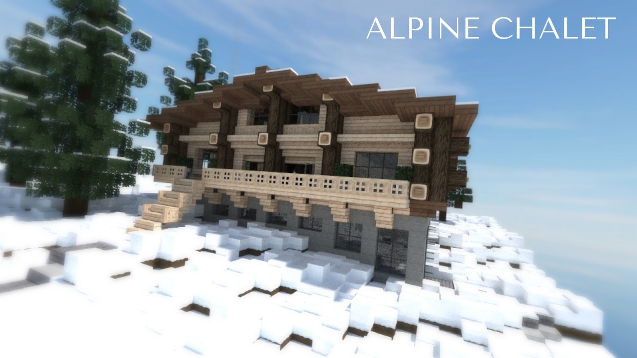 CHÂLET ALPIN - ALPINE CHALET Minecraft Map