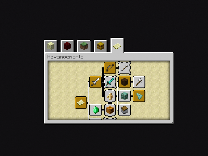 Advancements Pack by olek128 Minecraft Mod