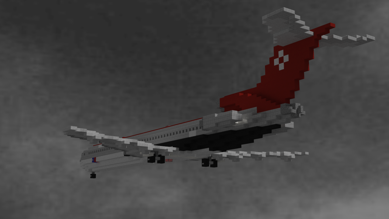 Boeing 727-200 (Northwest Airlines) Minecraft Map