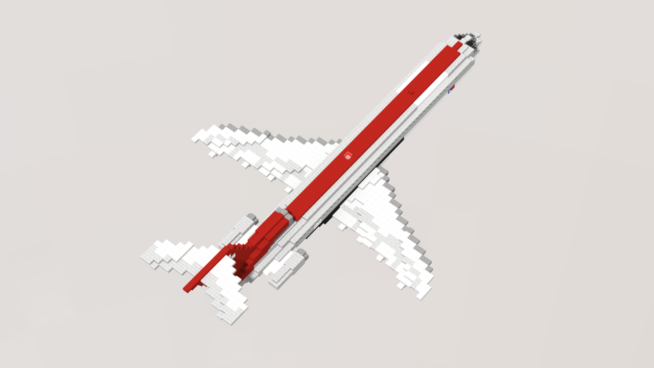 Boeing 727-200 (Northwest Airlines) Minecraft Map