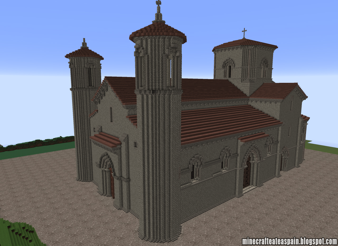 Replica Minecraft of the Church of San Martín de Tours, Fromista ...