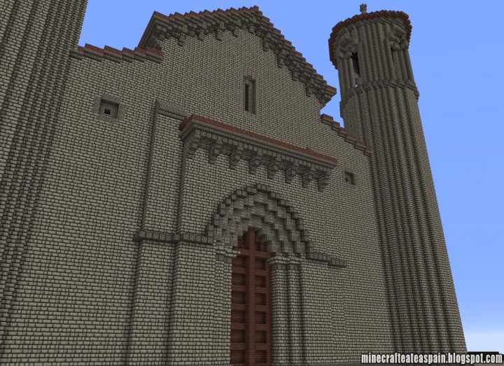 Replica Minecraft of the Church of San Martín de Tours, Fromista ...