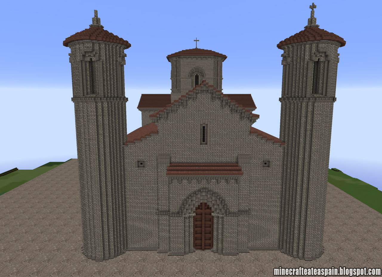 Replica Minecraft of the Church of San Martín de Tours, Fromista ...