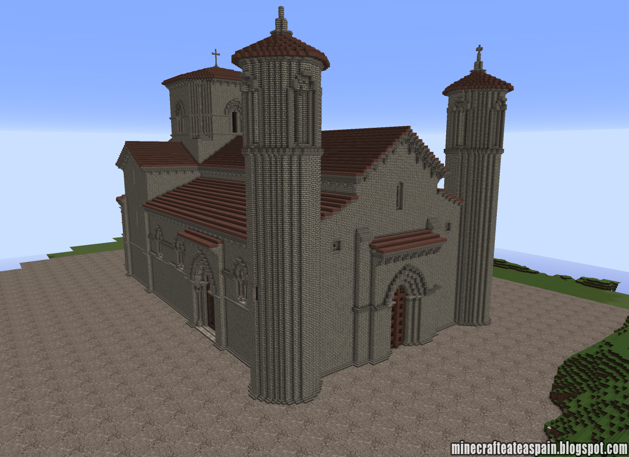 Replica Minecraft of the Church of San Martín de Tours, Fromista ...