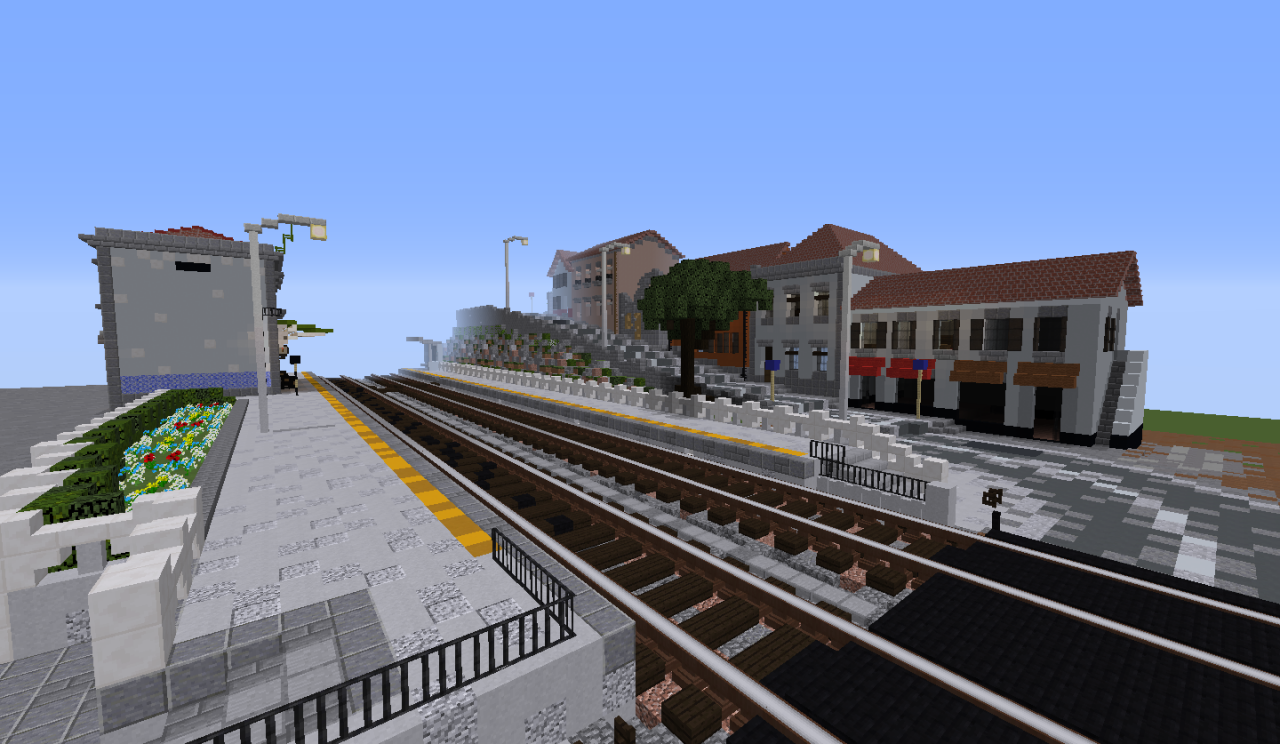 Rural Train Station Minecraft Map