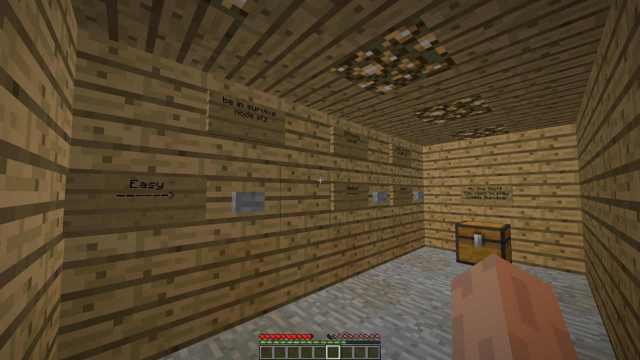 Zombie Survival With Working Guns Minecraft Map