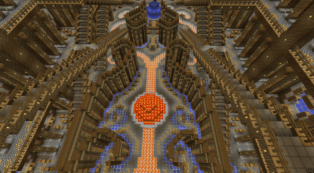 Alpha Compatible Library Megabuild Minecraft Map