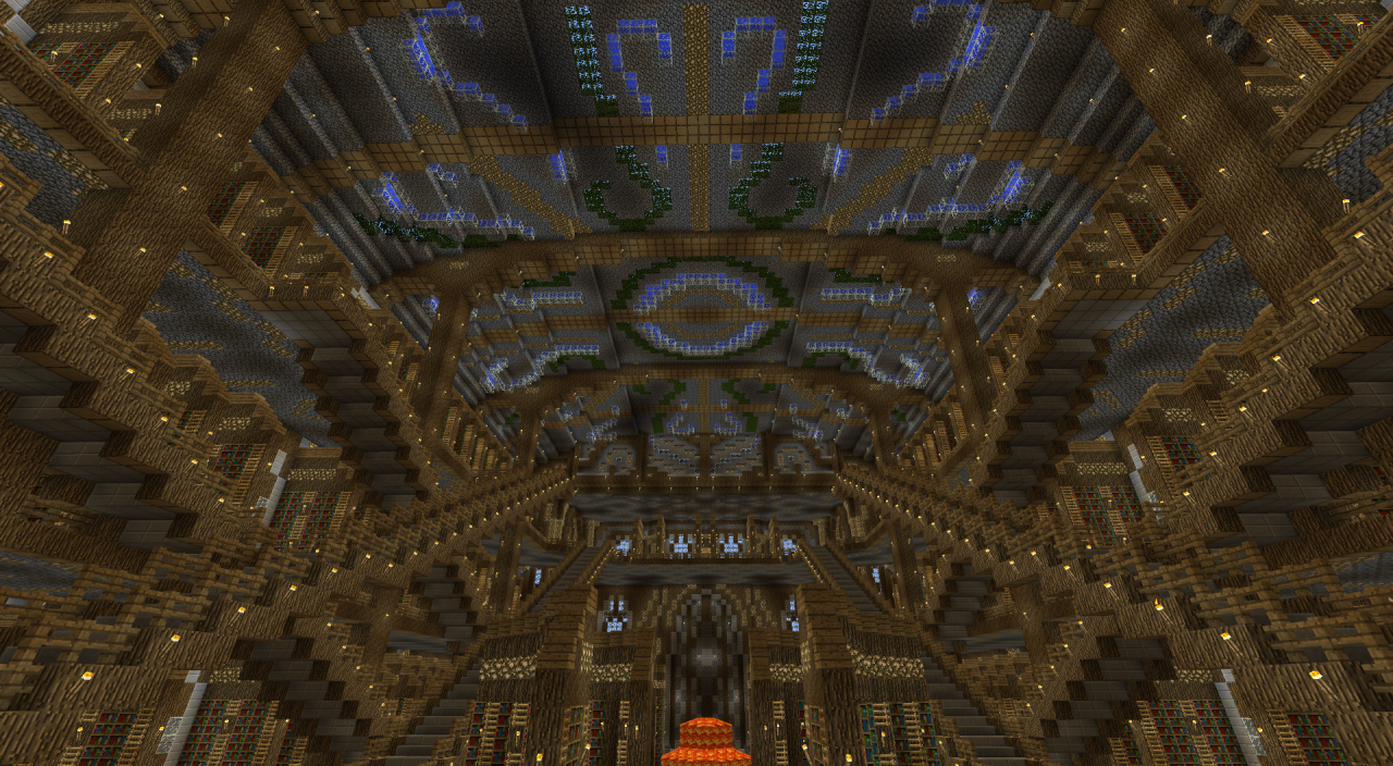 Alpha Compatible Library Megabuild Minecraft Map