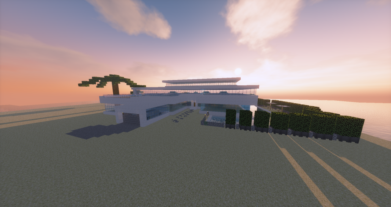 Luxury Mansion On Beach Minecraft Map