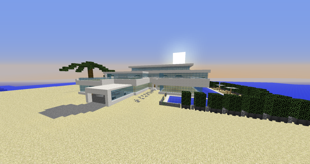 Luxury Mansion On Beach Minecraft Map