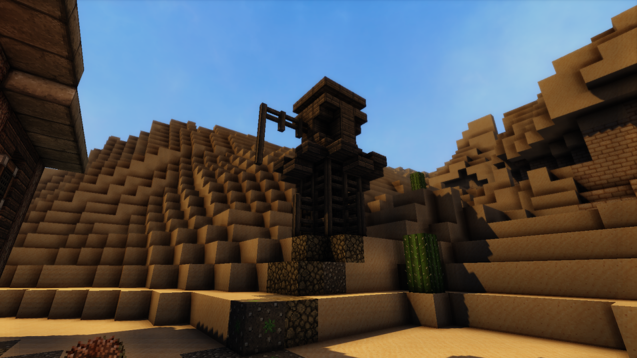 Wild Western Fire Station and Water Tower Minecraft Map