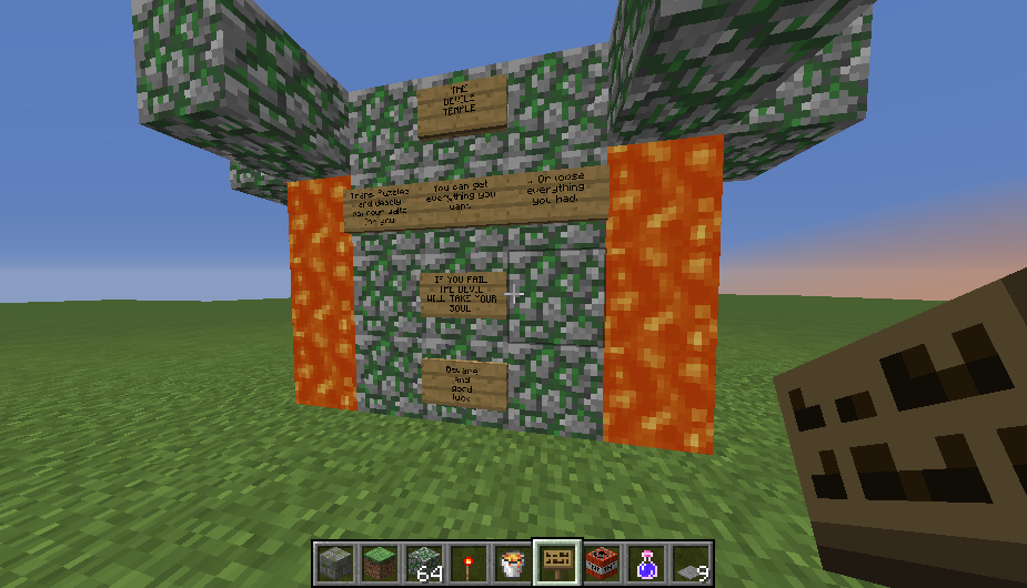 THE DEVILS TEMPLE Minecraft Map