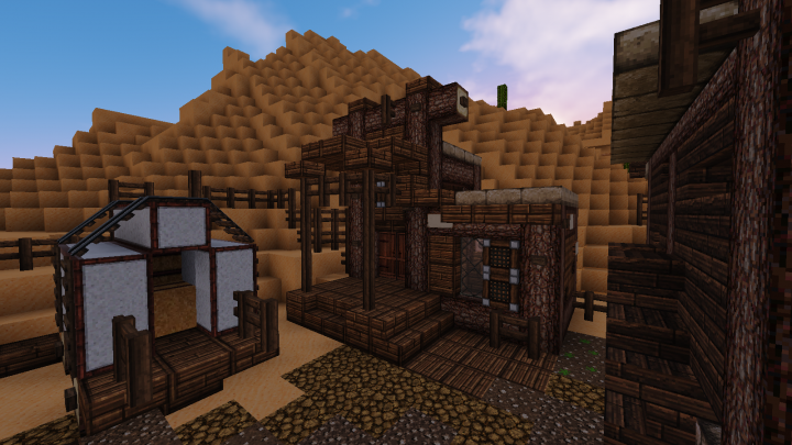 Wild Western Blacksmith, another two random houses, overview of the ...