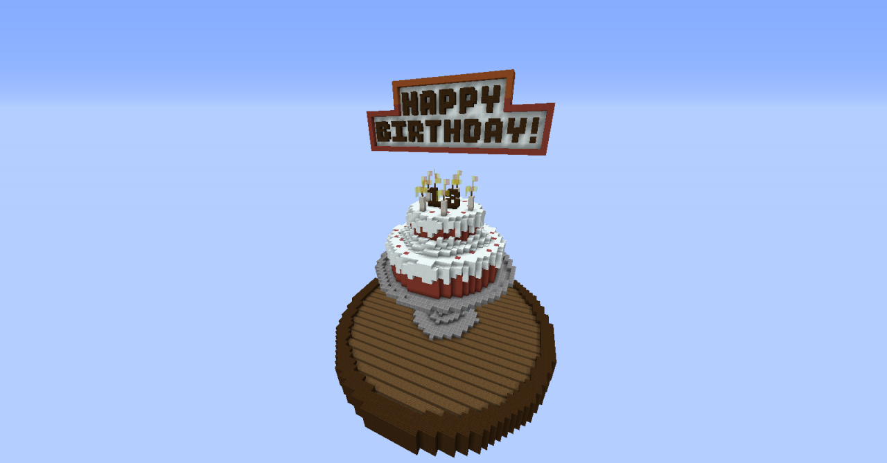 Red Velvet Birthday Cake Minecraft Map