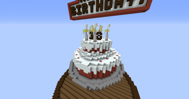 Red Velvet Birthday Cake Minecraft Map