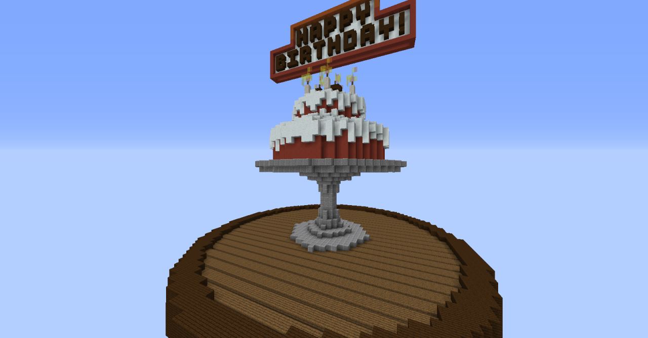 Red Velvet Birthday Cake Minecraft Map